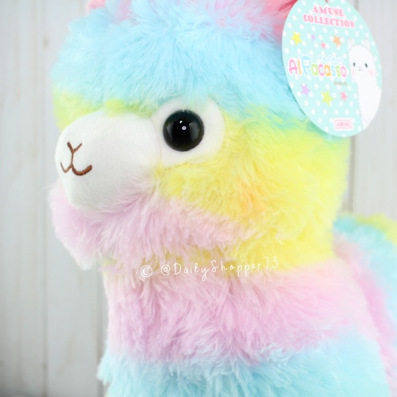 Amuse | Accents | Large Amuse Alpacasso Rainbow Alpaca Plush | Poshmark